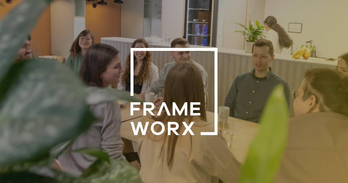 Coworking in the open space at FRAMEWORX in Stuttgart